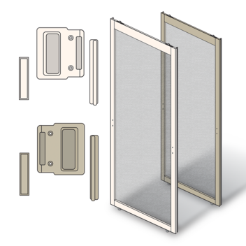 Gliding Insect Screens - Andersen 400 Series Hinged Patio Doors
