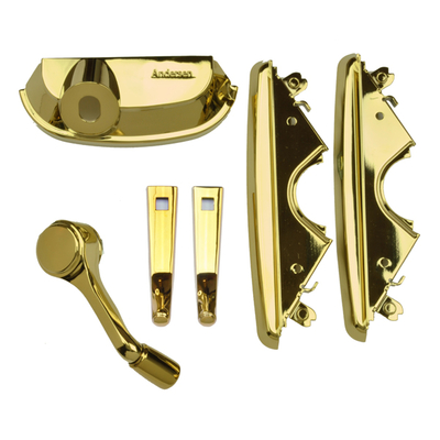 Bright Brass Traditional Folding Hardware Pack | Andersen Windows ...