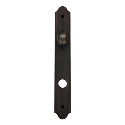 Distressed Bronze Encino Plate | Hinged Patio Doors Escutcheon Plates ...