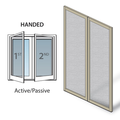 200 Series & A-Series Double Hinged Insect Screen Hinged Insect Screen ...